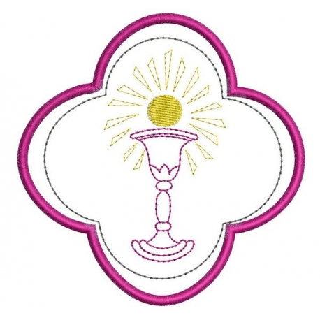 Motif broderie machine-Médaillon calice - Machine embroidery designs